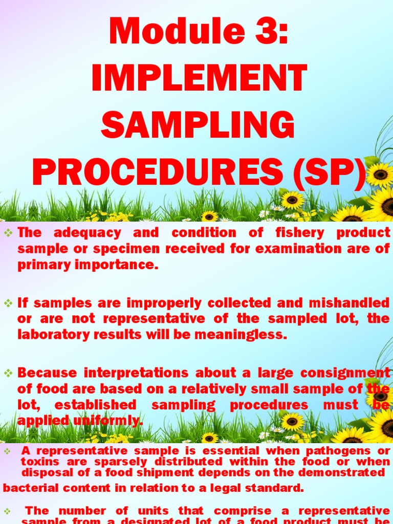 Module 3 Food Processing | PDF | Sampling (Statistics) | Packaging And ...