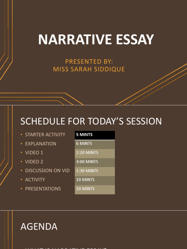 Exploring the Elements of Narrative Essay Writing | PDF