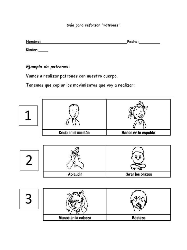 Guia de Patrones Kinder | PDF