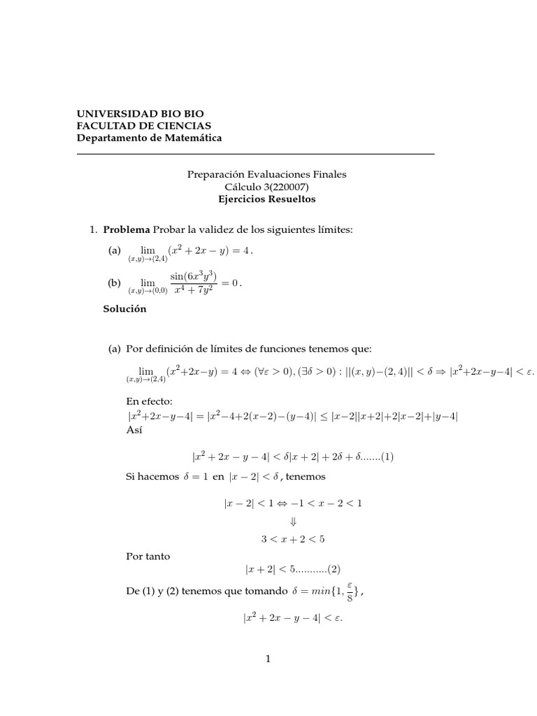 Ejercicios Resueltos Calculo 3 | PDF | Esfera | Integral