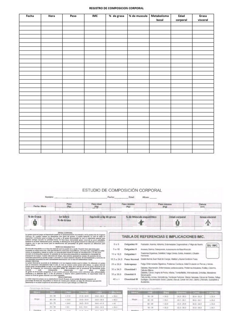 Registro de Composicion Corporal