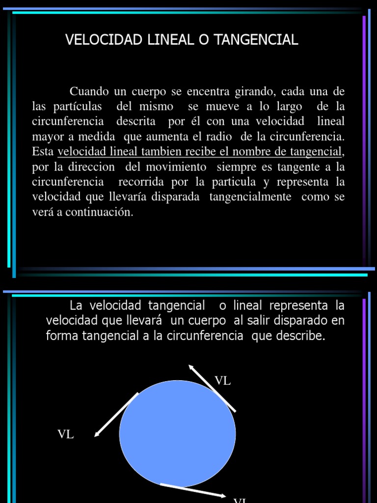 Velocidad Lineal | PDF | Aceleración | Velocidad