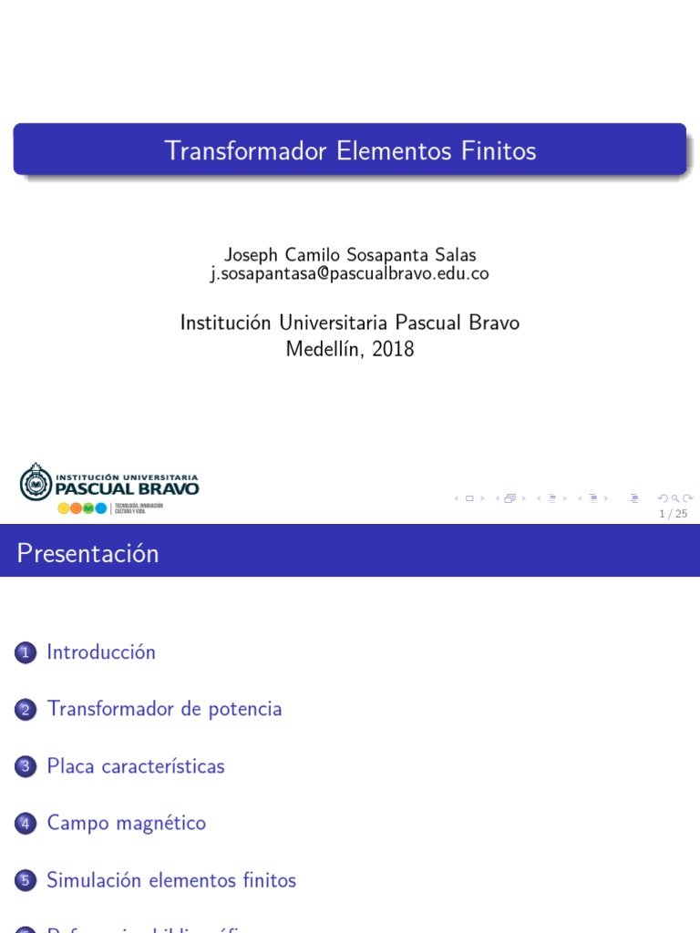 Elementos Finitos | PDF | Transformador | Inductor