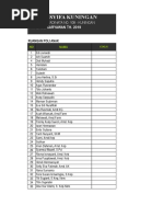 Contoh Absen Magang | PDF