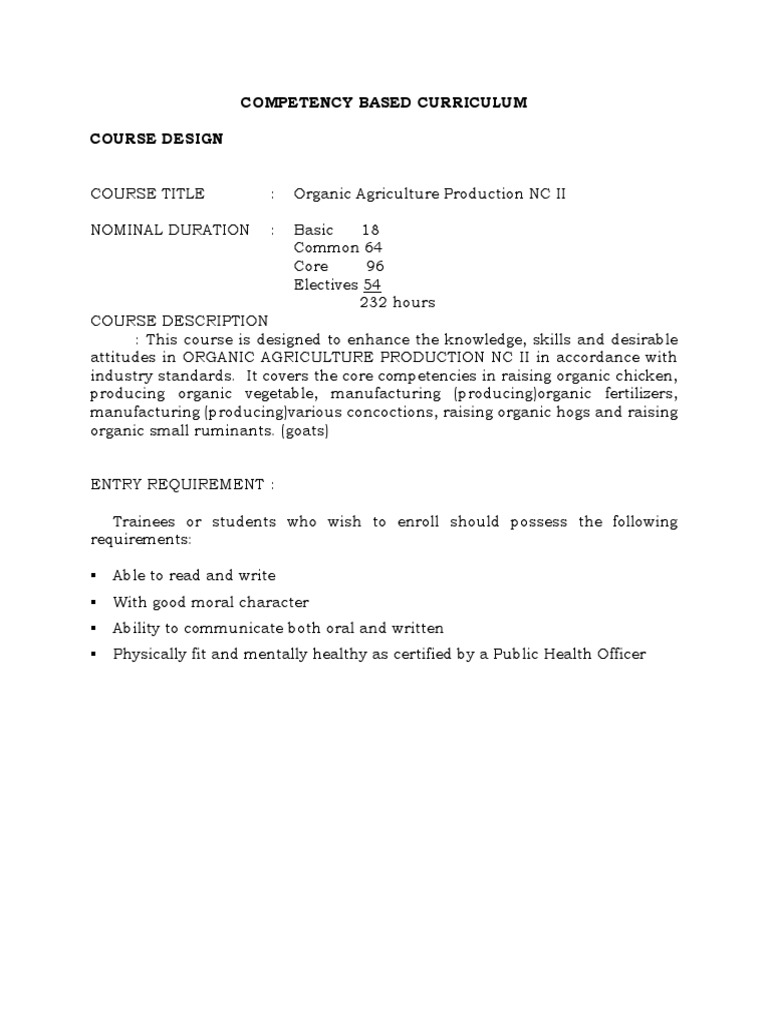 Competency Based Curriculum | PDF | Personal Computers | Plastic