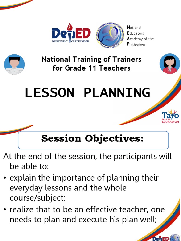 DepEd NEAP NTOT Grade 11 Lesson Plan.1 | PDF | Lesson Plan | Teachers
