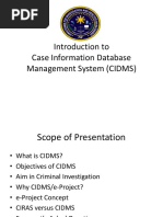 Crime Information, Reporting and Analysis System (Ciras) : Enhanced E ...
