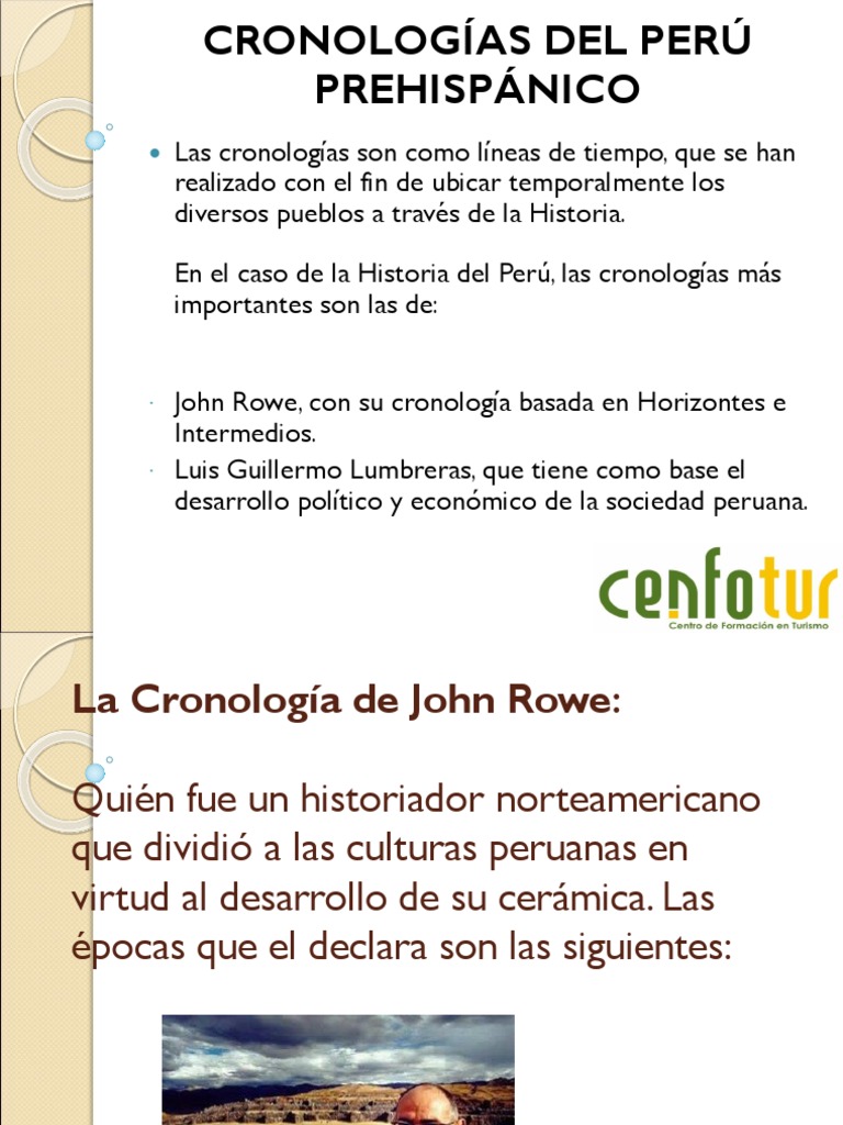 Cronologías del Perú prehispánico: Una comparación de las cronologías ...