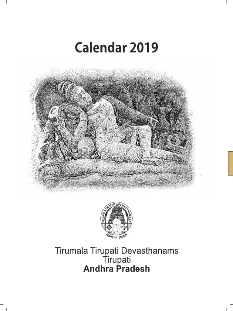 TTD Calendar 2019 | PDF