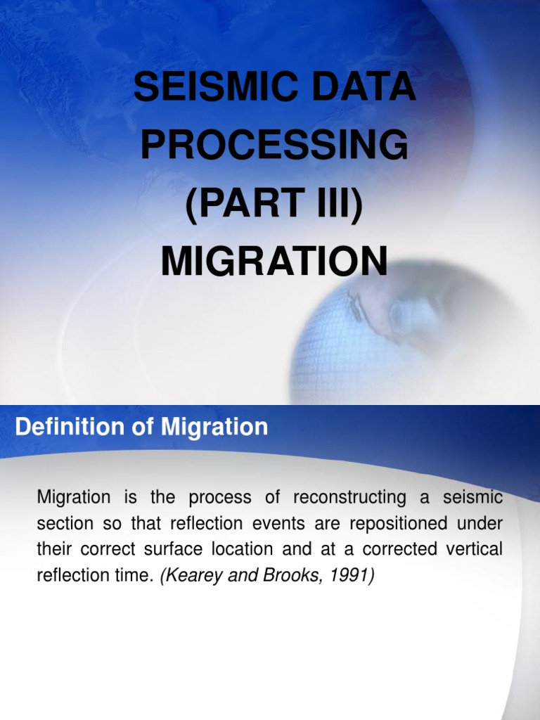 Seismic Data Migration Techniques | PDF | Mechanics | Physics