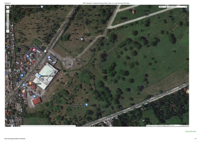 Google Hybrid 100%: Map Data ©2019 Google Imagery ©2019, Cnes / Airbus, Digitalglobe | PDF