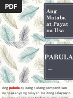 Ang Mataba at Payat Na Usa Filipino 7 | PDF