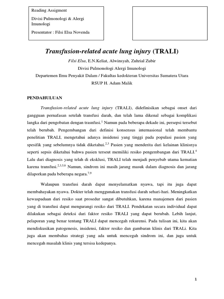 TRALI: Risiko dan Pencegahan | PDF | Sains & Matematika