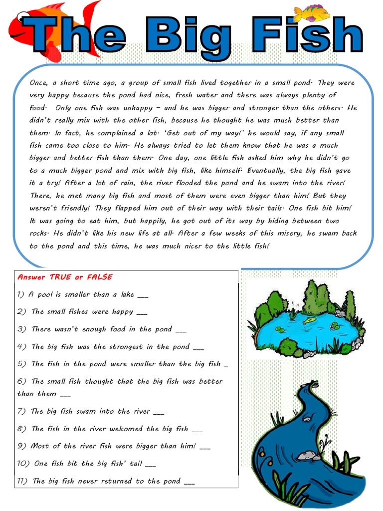 A Healthy Lifestyle Fun Activities Games Reading Comprehension Exercis ...