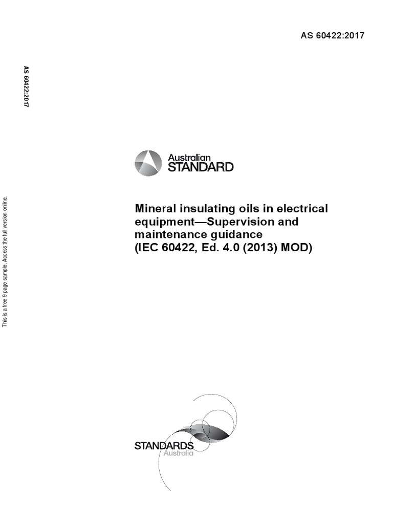Mineral Insulating Oils in Electrical Equipment-Supervision and ...