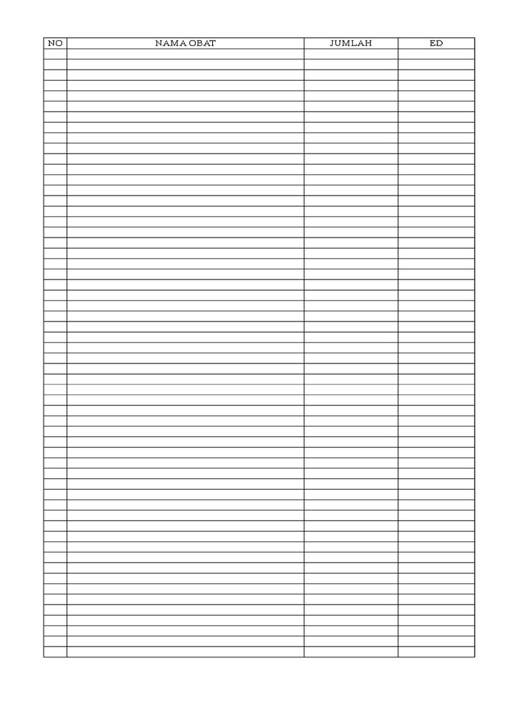 Tabel Stok Opname | PDF