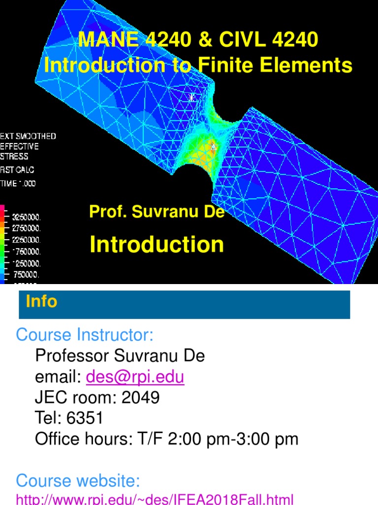 Introduction To Finite Element Analysis | PDF | Matrix (Mathematics ...