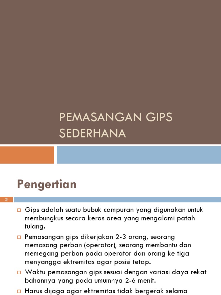 Pemasangan Gips Sederhana | PDF | Sains & Matematika