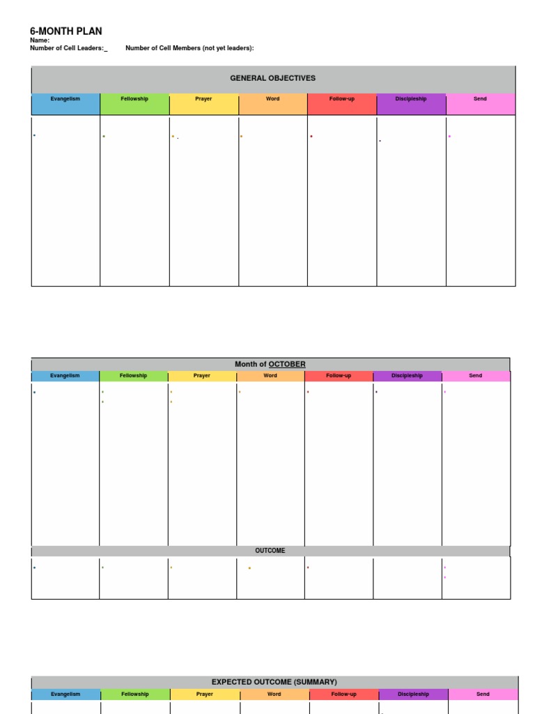 6 Month Plan Sample Only | PDF