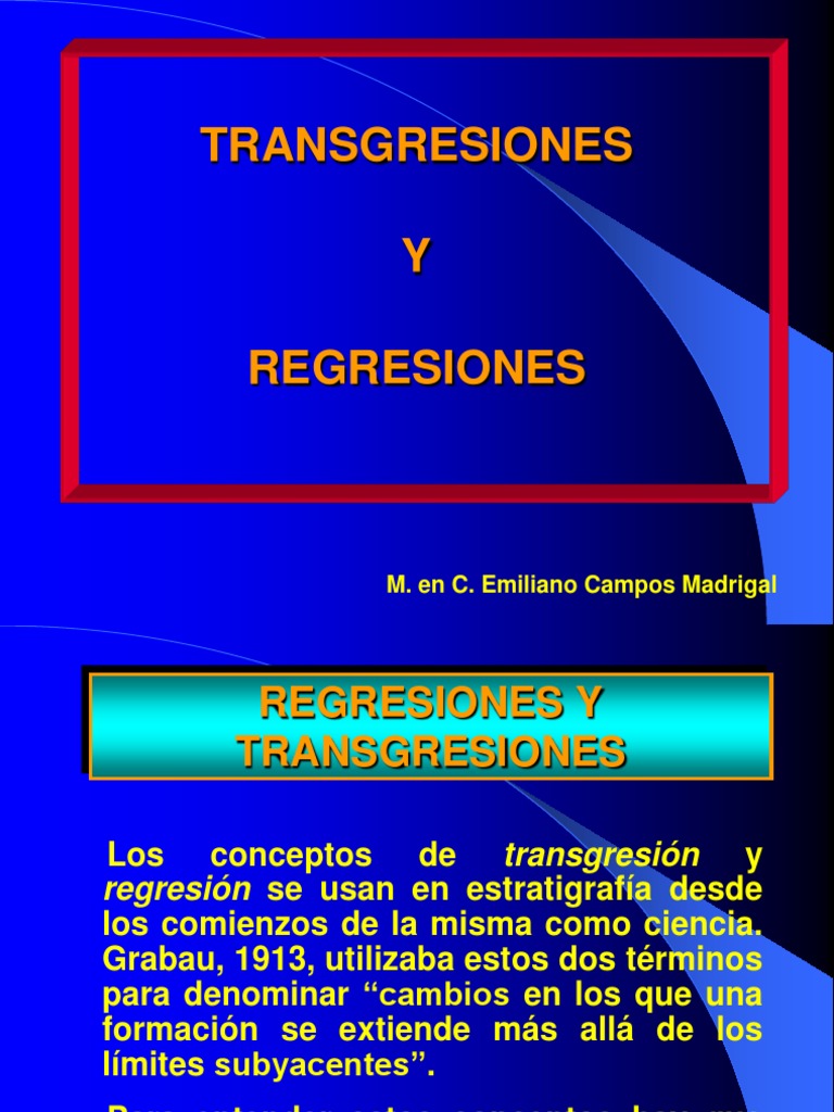 Regresiones y Transgresiones | PDF | Costa | Ciencias de la Tierra