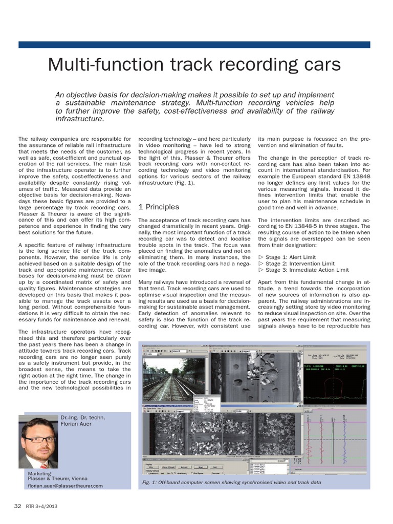Optimizing Railway Infrastructure Maintenance Through Multi-Function ...