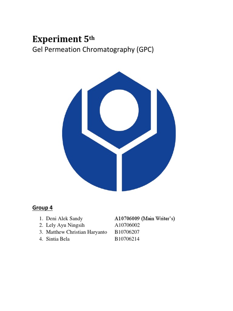 Experiment Report Group 4 GPC PDF | PDF | Polymers | Materials