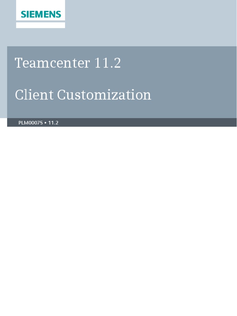 Teamcenter Client Customization Programmers Guide Pdf Menu Computing Hypertext Transfer