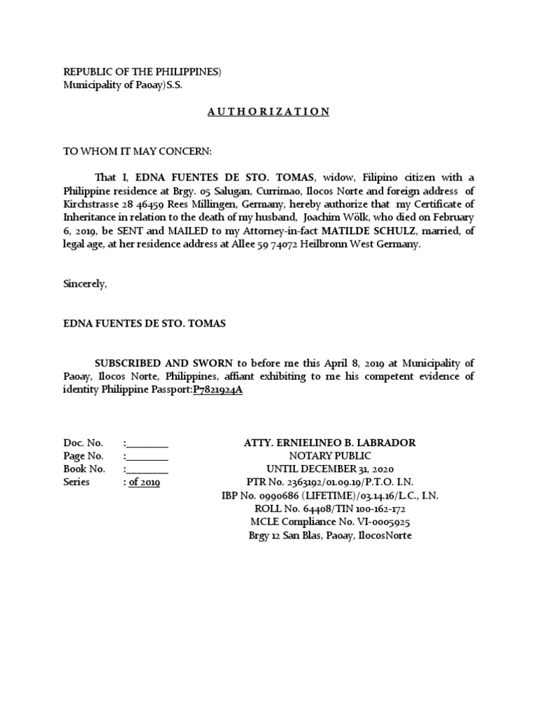 Special Power of Atty | PDF