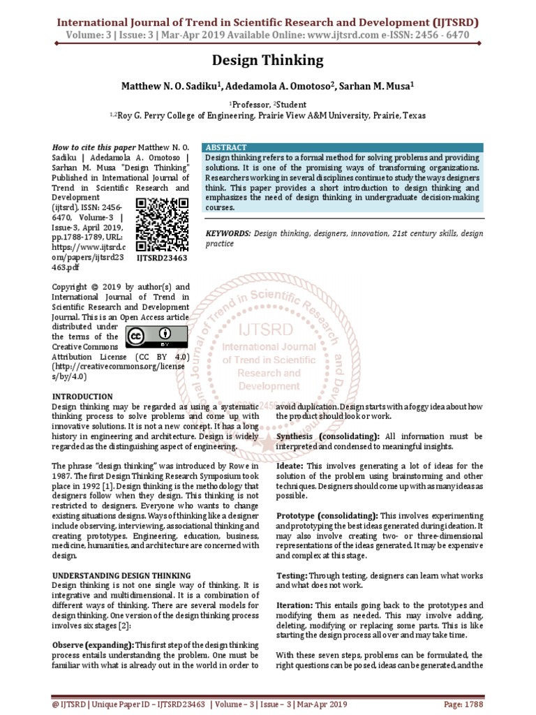 Design Thinking | PDF | Design Thinking | Design