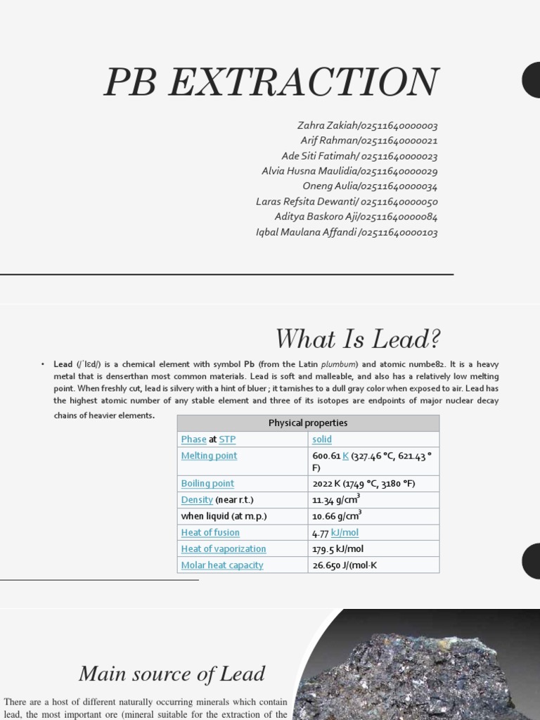 Timbal | PDF | Lead | Smelting