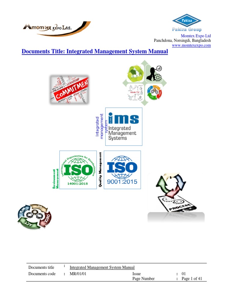 Integrated Management System Manual | PDF | Audit | Environmental Policy
