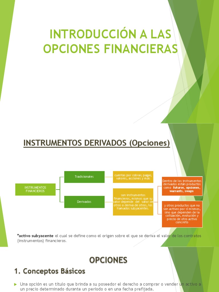 Introduccion a La Opciones Financieras | Opción (Finanzas) | Contratos ...
