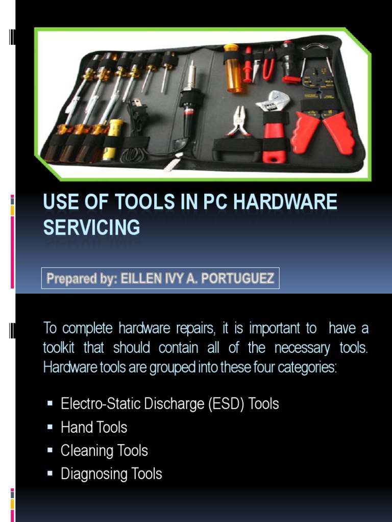 Tools in PC Hardware | Download Free PDF | Electrostatic Discharge ...