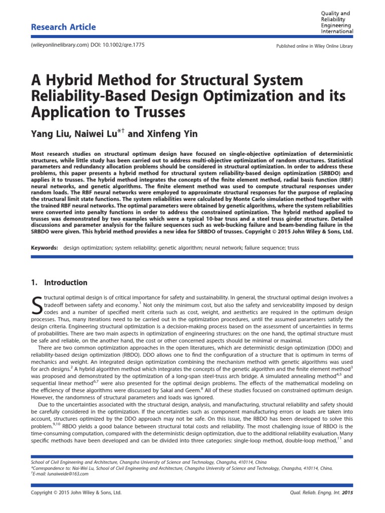Liu 2015 | PDF | Mathematical Optimization | Bending