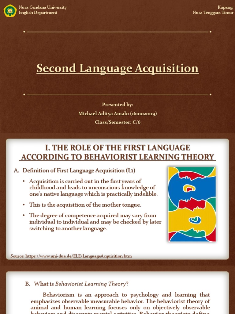 Behaviorist Theory in Language Acquisition | PDF | Behaviorism ...