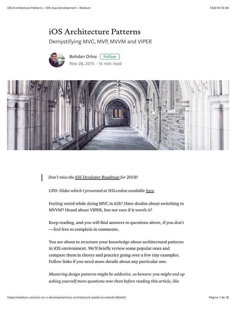 IOS Architecture Patterns - IOS App Development - Medium | PDF | Ios ...