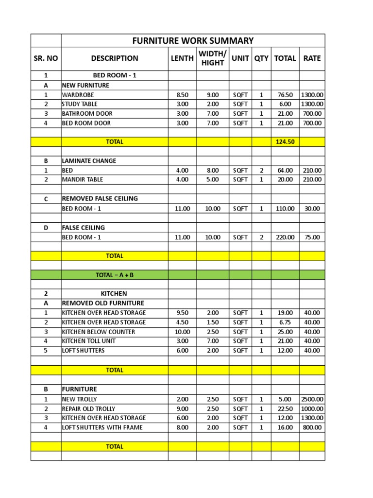 Calculation Plans | Download Free PDF | Bed | Electricity