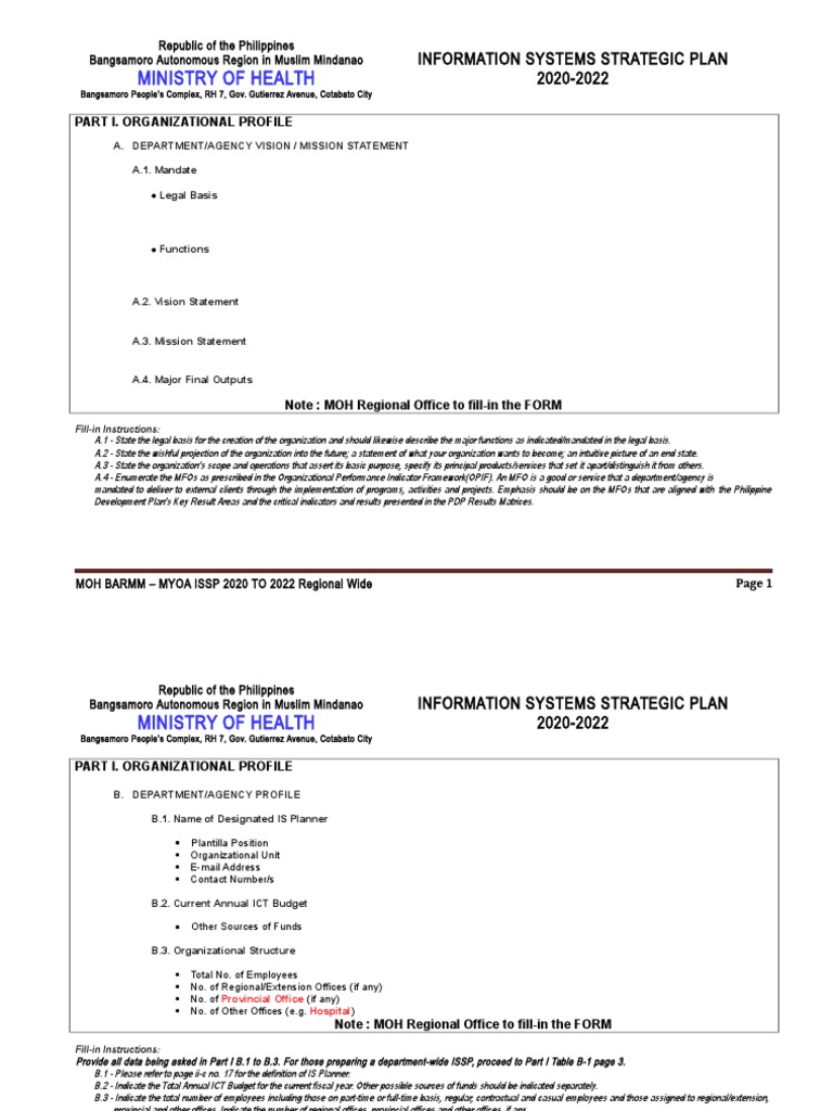 Moh - Issp - Template | PDF | Databases | Information System