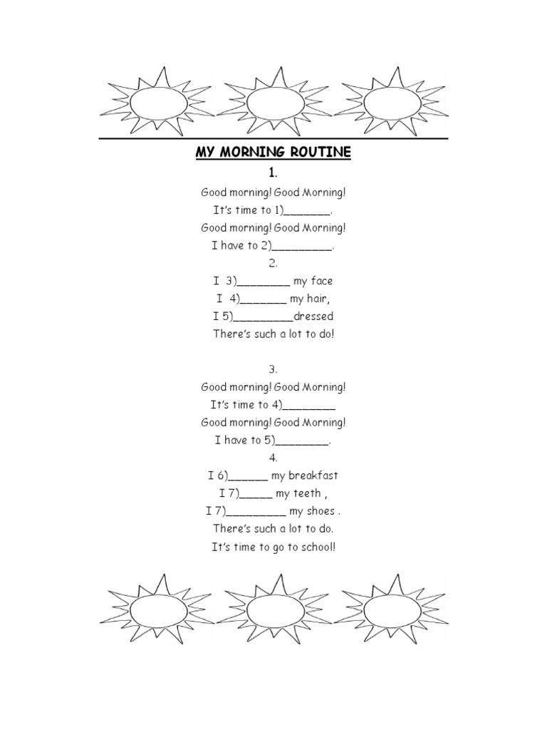 My Morning Routine | PDF