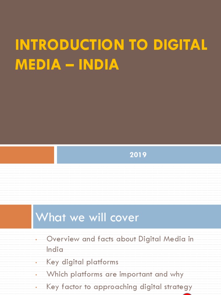 Introduction To Digital Media Trends in India 2019 | PDF | Search ...