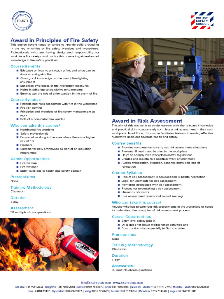 BSC Fire Safety | PDF | Occupational Safety And Health | Safety