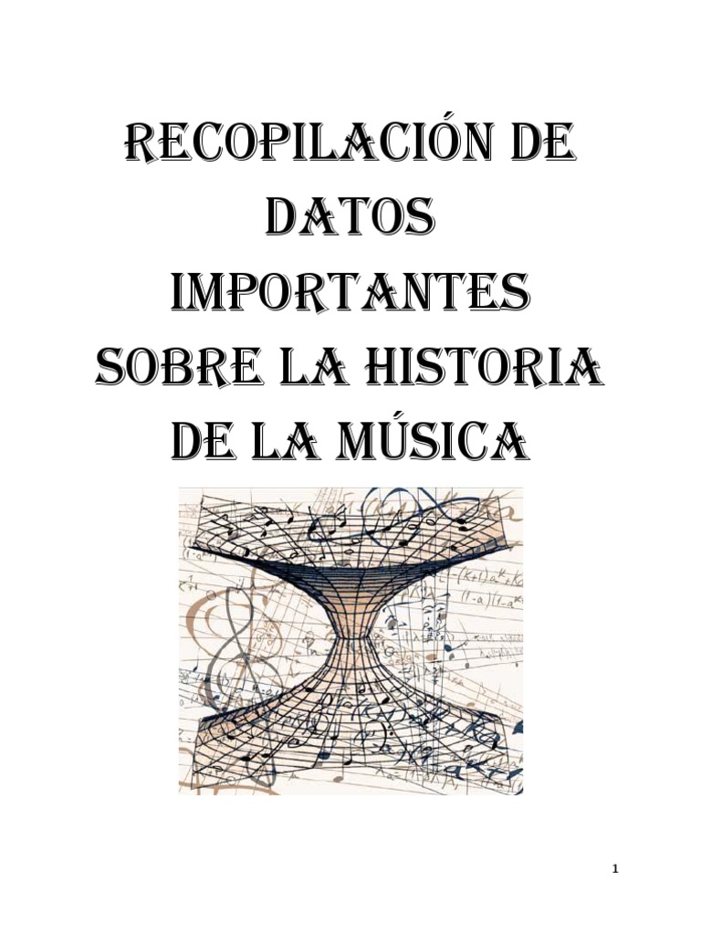 Datos Importantes Sobre Musica | PDF | Edad de Bronce | Música clásica