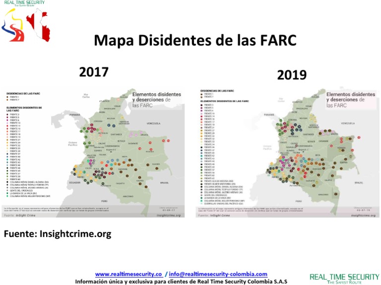 Mapa Disidentes FARC 2017-2019 | PDF | Ciencias sociales
