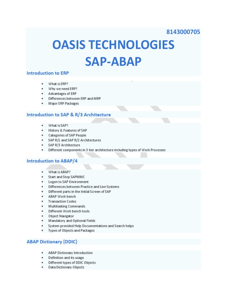 Abap Content 1 Pdf Subroutine Class Computer Programming