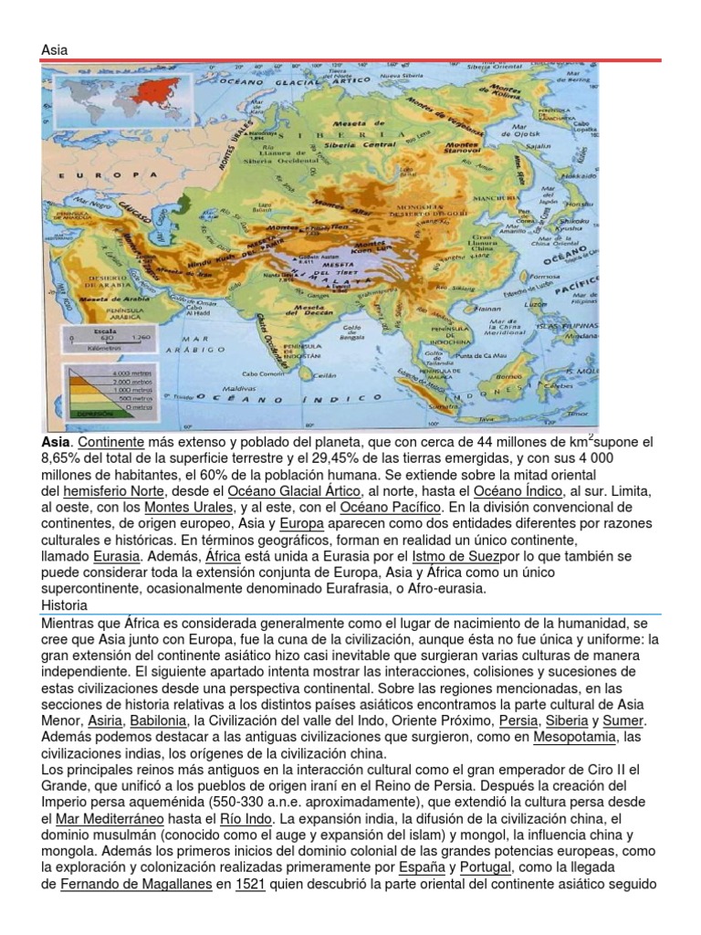 Asia | PDF | Asia | África