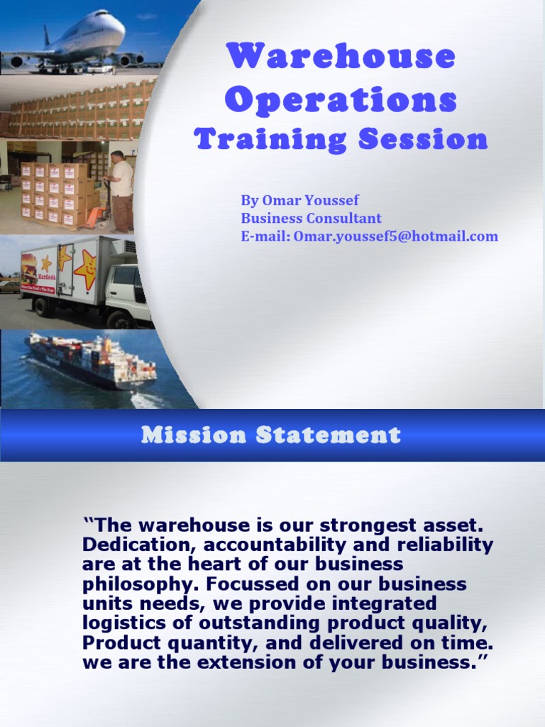 Warehouse Operations: Training Session | PDF | Warehouse | Refrigerator