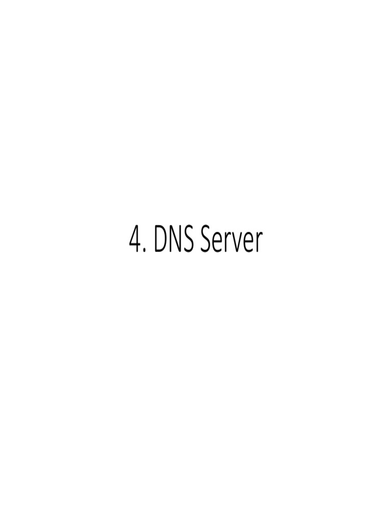 DNS Server | PDF | Domain Name System | Network Protocols
