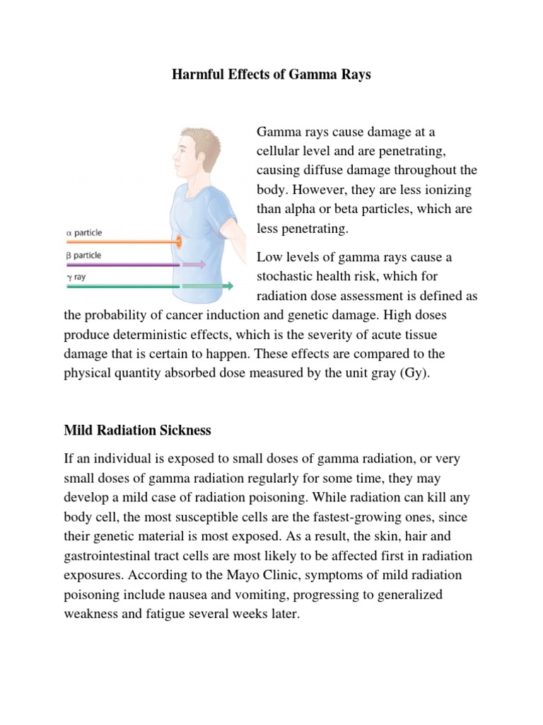 Harmful Effects of Gamma Rays | PDF | Acute Radiation Syndrome ...