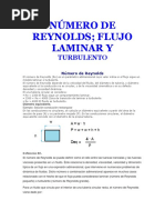 Flujo Turbulento y Flujo Laminar | PDF