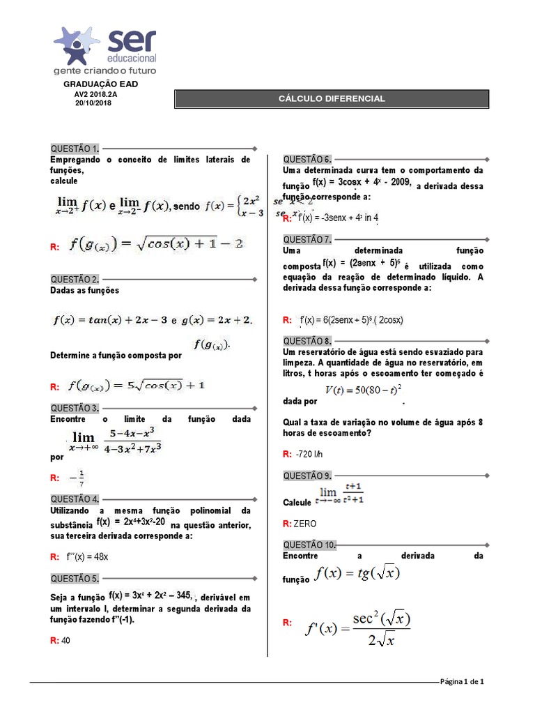 Cálculo Diferencial | PDF | Derivado | Cálculo